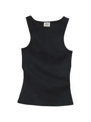 NORMFORM Distressed Square-neck Tank Top