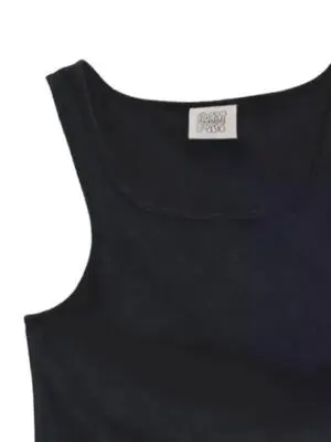 NORMFORM Distressed Square-neck Tank Top