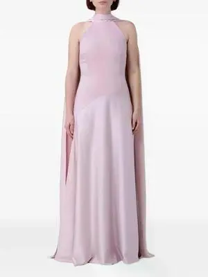 Solace London Cece Cape Detail Maxi Dress