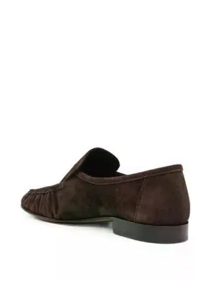 THE ROW Soft Moccasin Two Suede Loafers