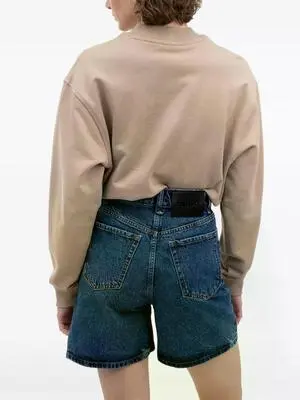 Hugo Logo Patch Denim Shorts