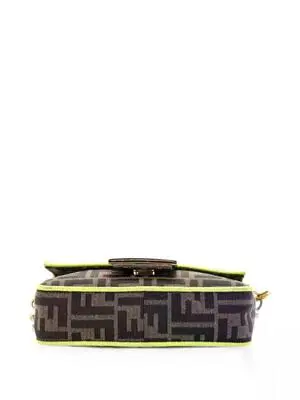 Fendi Zucca Canvas Mini Baguette Crossbody Bag - Brown