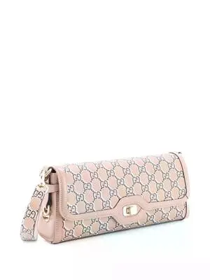 Gucci Luce Optical Gg Printed Leather Small Shoulder Bag - Brown