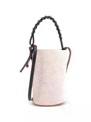 Loewe Gate Anagram Jacquard Canvas Medium Bucket Bag