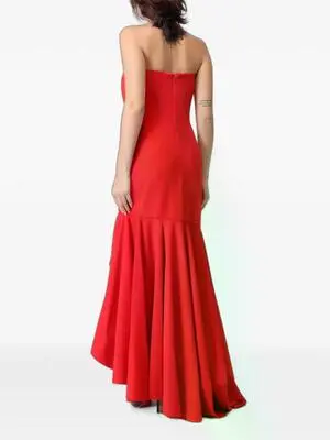 Solace London Hani Ruffled Strapless Dress