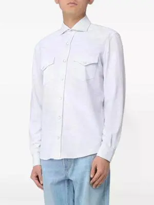 Brunello Cucinelli Western-style Jersey Shirt - Grey