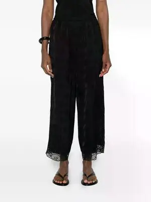 Sandro Lace-trim Palazzo Pants