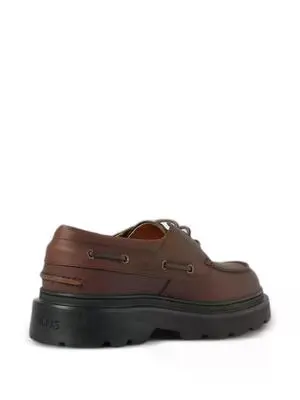 TOD'S Leather Chunky-sole Boat Shoes - Brown