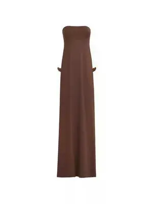 TALLER MARMO Penelope Ring-detail Bikini Top And Slip Set - Brown
