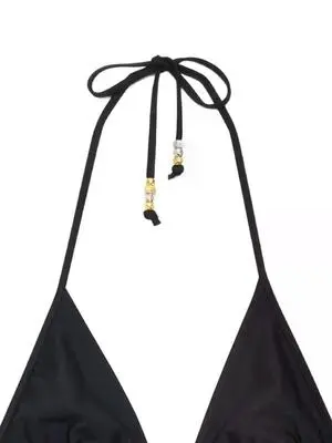 JW Anderson Embellished Triangle Bikini Top - Black
