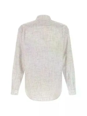 THE ROW Pompeo Checked Cotton-chambray Shirt