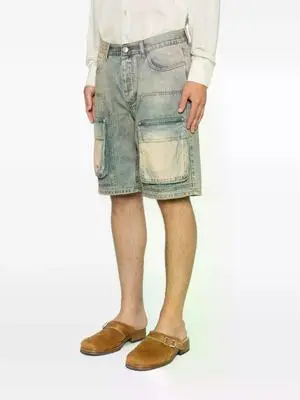YES LONDON Faded Cargo Shorts