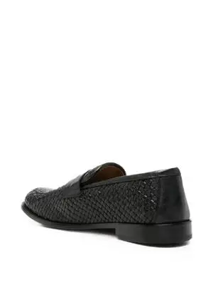 MARECHIARO 1962 Woven Design Leather Loafers