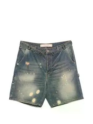 YES LONDON Distressed Bleached Shorts