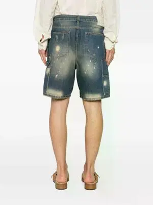 YES LONDON Distressed Bleached Shorts