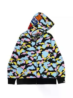 A BATHING APE Camouflage Shark Hoodie