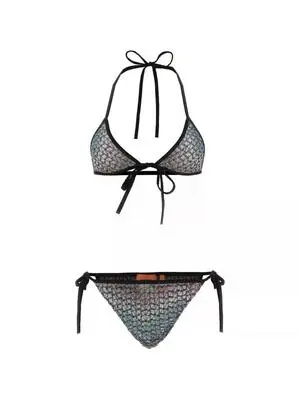 Missoni Sequin-embellished Zigzag Bikini - Black