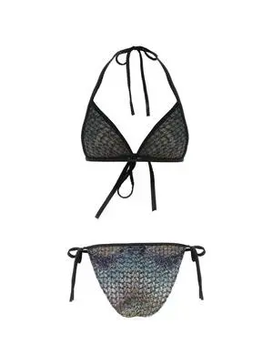 Missoni Caperdoni Sequin-embellished Zigzag Bikini