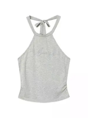 B+AB Crystal-embellished Halterneck Top - Grey