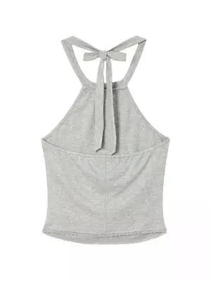 B+AB Crystal-embellished Halterneck Top - Grey