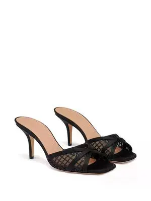 MALONE SOULIERS Perla Sequin-embellished Sandals - Black