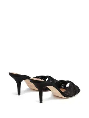MALONE SOULIERS Perla Sequin-embellished Sandals - Black