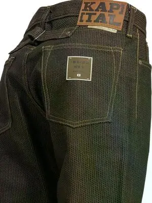 Kapital Monkey Cisco Contrast Stitching Jeans