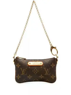 LOUIS VUITTON Monogram Millia Pm Shoulder Bag - Brown