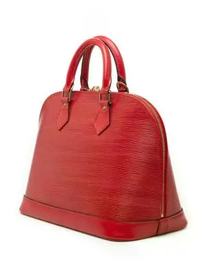 LOUIS VUITTON Epi Alma Pm Handbag - Red