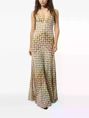 Missoni Zigzag-knit Open-back Dress