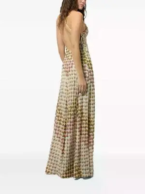 Missoni Zigzag-knit Open-back Dress