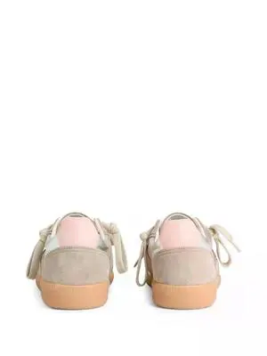 Dsquared2 Suede And Laminated Leather Sneakers - Neutrals