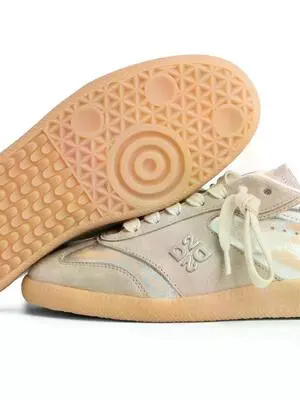 Dsquared2 Suede And Laminated Leather Sneakers - Neutrals