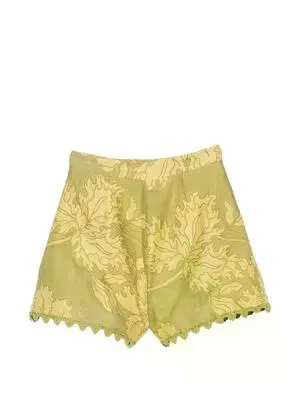 La DoubleJ Good Butt Jacquard Lace-trimmed Shorts