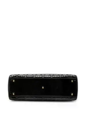Dior Lady Patent Cannage Satchel - Black
