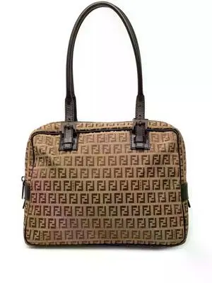 Fendi Zucchino Canvas Shoulder Bag