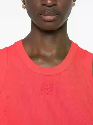 Loewe Anagram Embroidered Ribbed Tank Top