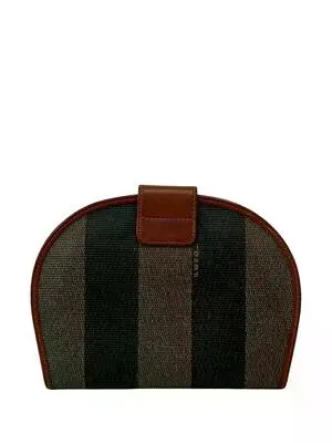 Fendi 2010-2026 Pequin Coated Canvas Bifold Wallet Small Wallets