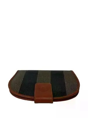 Fendi 2010-2026 Pequin Coated Canvas Bifold Wallet Small Wallets