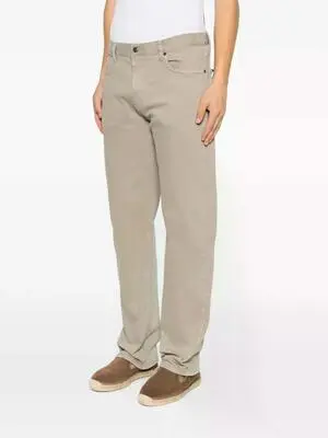 Emporio Armani Five-pocket Jeans With Logo Plaque