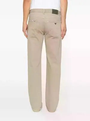 Emporio Armani Five-pocket Jeans With Logo Plaque