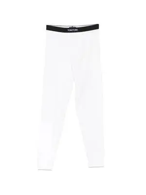 TOM FORD Logo-waistband Long Johns - White