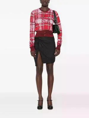 VIVIENNE WESTWOOD Scribble Check Buttoned Cardigan