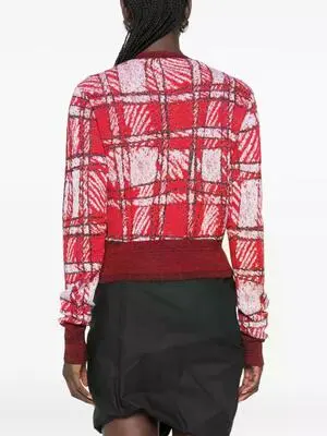 VIVIENNE WESTWOOD Scribble Check Buttoned Cardigan