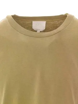 A.p.c. Logo-print Crew-neck T-shirt - Neutrals
