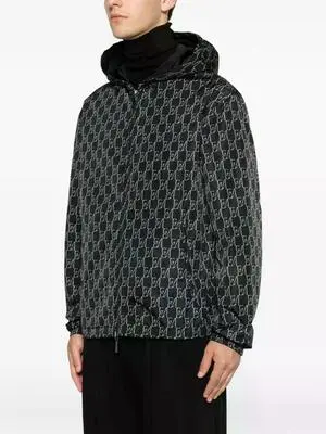 Emporio Armani Monogram Print Reversible Jacket