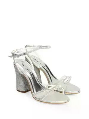 WERNER Crystal Embellished Bow Sandals