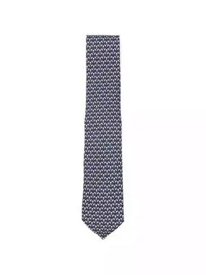 FERRAGAMO Silk Tie - Blue