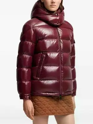Moncler Maire Hooded Padded Jacket - Red