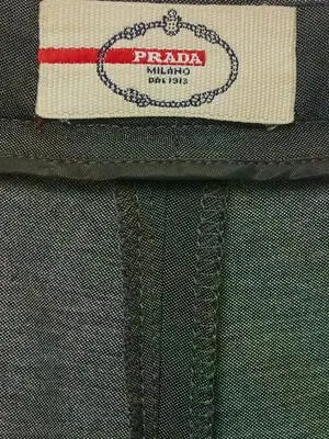 Prada Cropped Pleated Wool Trousers